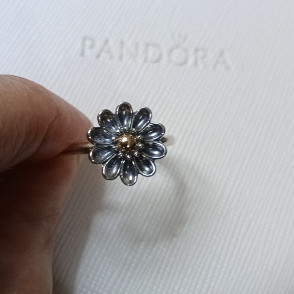 Pandora | Jewelry | Pandora Stirling Silver And 4k Two Tone Daisy ...